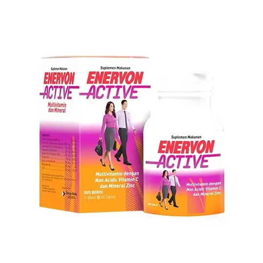 Enervon Active 30 Tablet | BhumiHara Farmasi